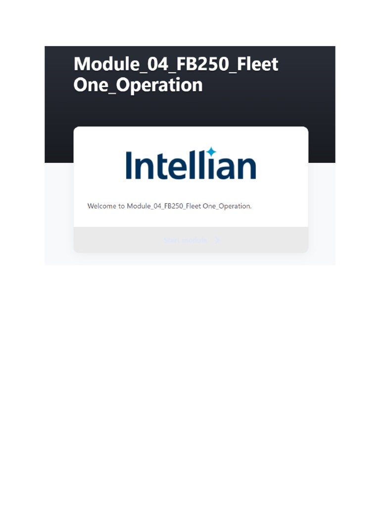 FB250 Fleet One Operation | PDF