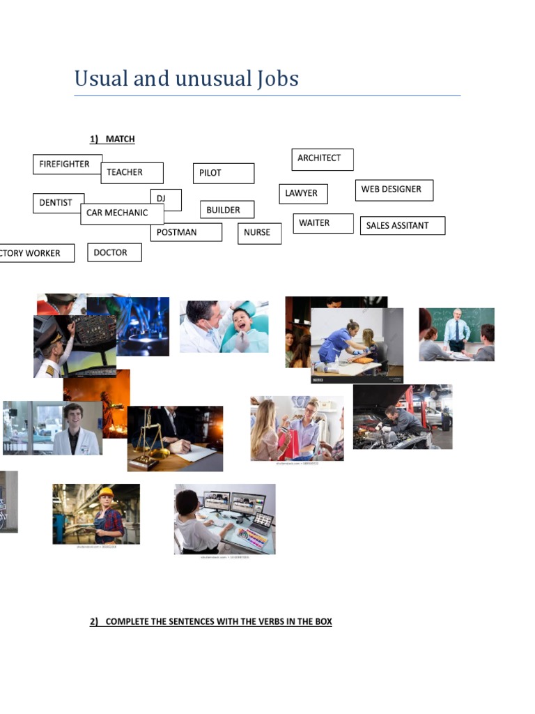 Tarea 1 Usual and Unusual Jobs - Docx - Documentos de Google | PDF