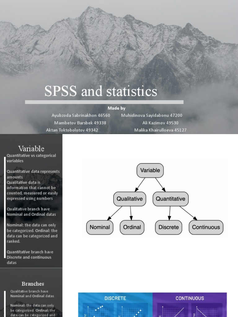 SPSS and Statistics | PDF | Level Of Measurement | Statistics