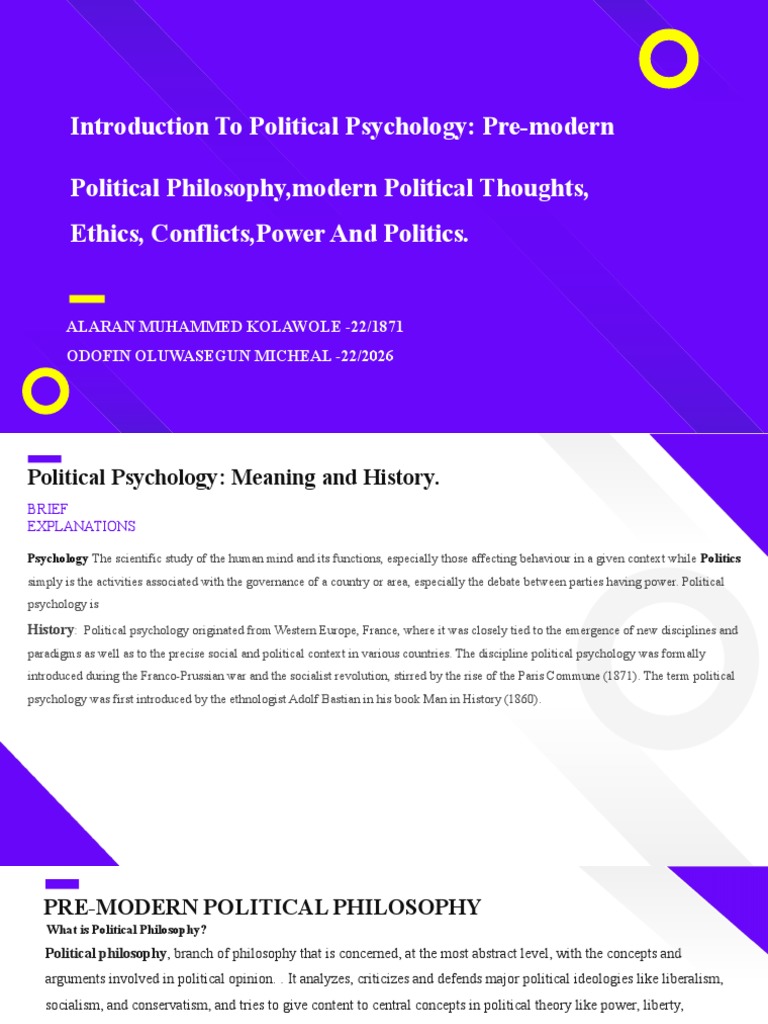 Political Psychology | PDF | Political Philosophy | State (Polity)