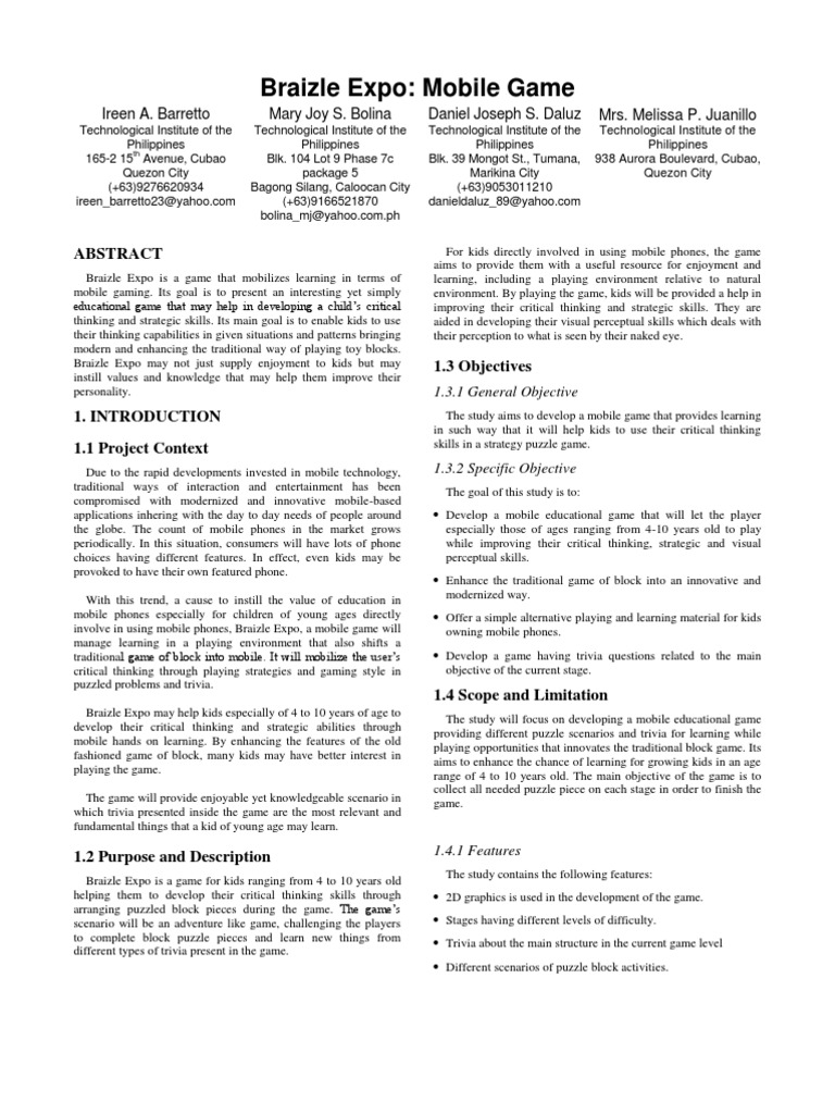 Capstone Documentation Revised Pdf Mobile Phones Simulation