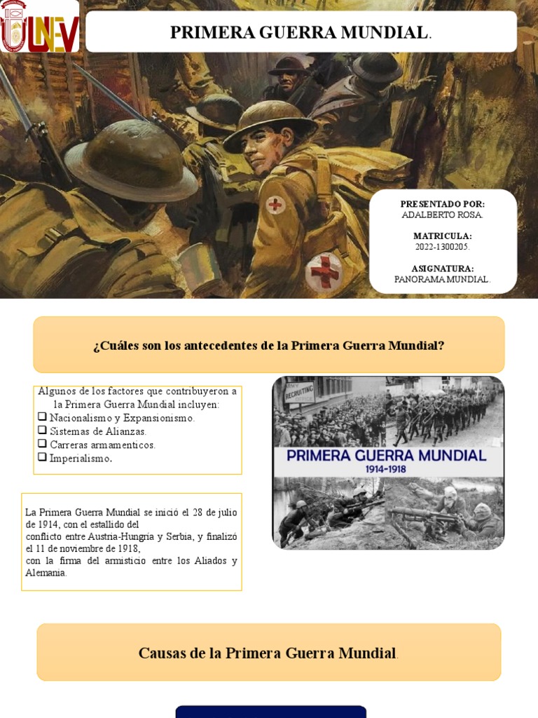 Causas y Consecuencias de la Primera Guerra Mundial | PDF | Primera ...