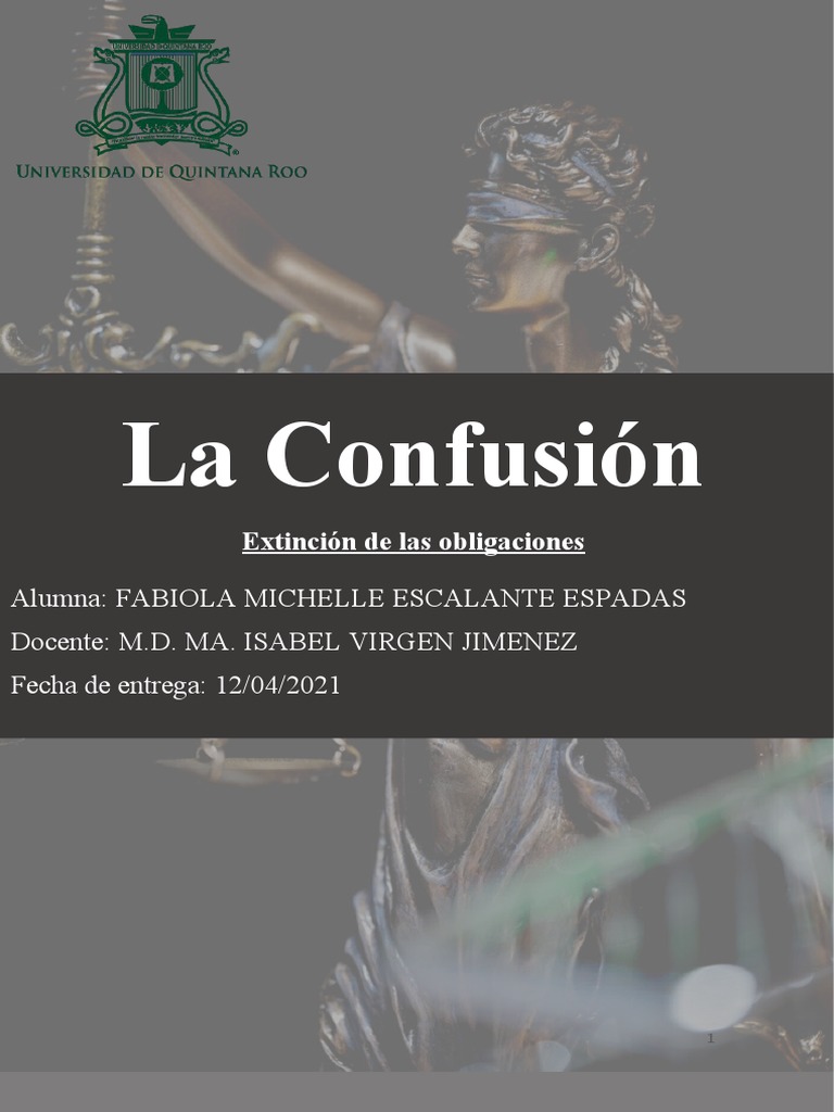 La Confusión | PDF | Pagos | Bienes (Ley)