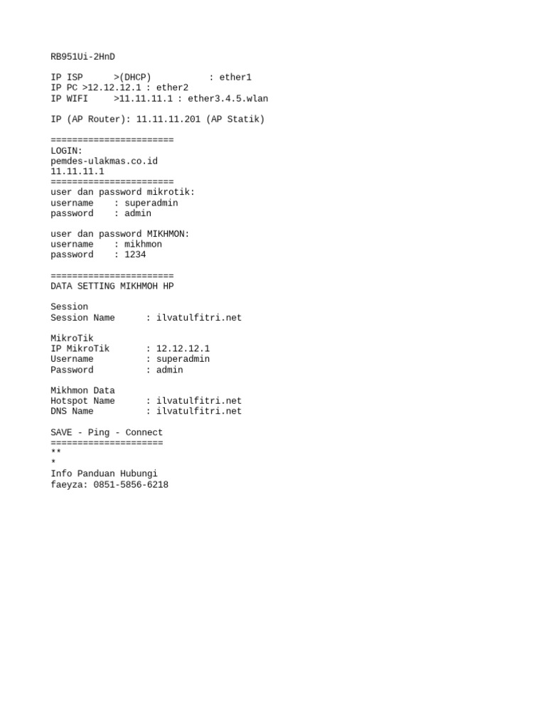 MikroTik Password | PDF