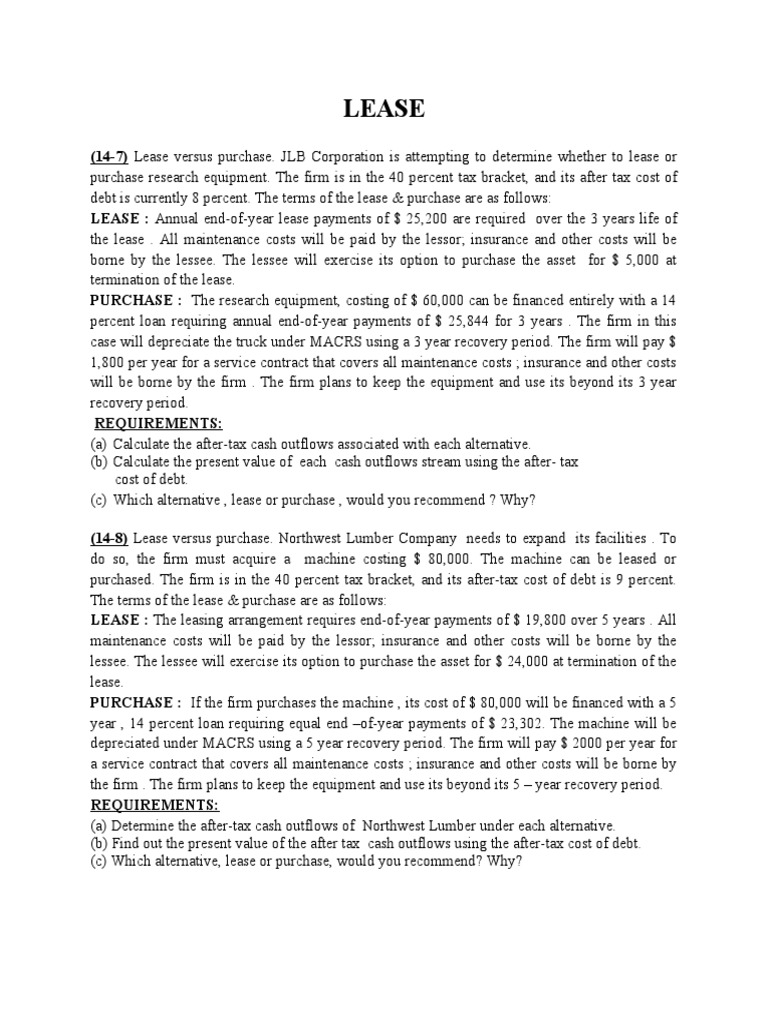 Lease | PDF | Lease | Debt