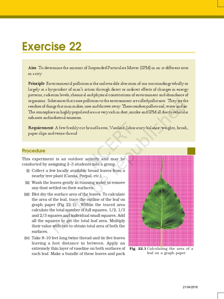 Exercise 22 Biology Lab Manual | PDF