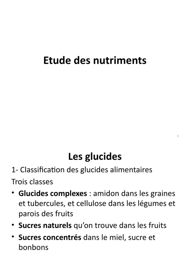 Cours 4 Et +Schéma Métabolisme Nutriments | PDF | Glucide | Glucose