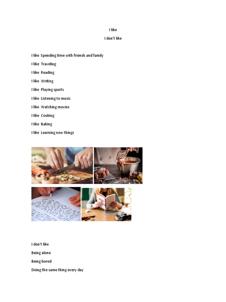 I Like | PDF