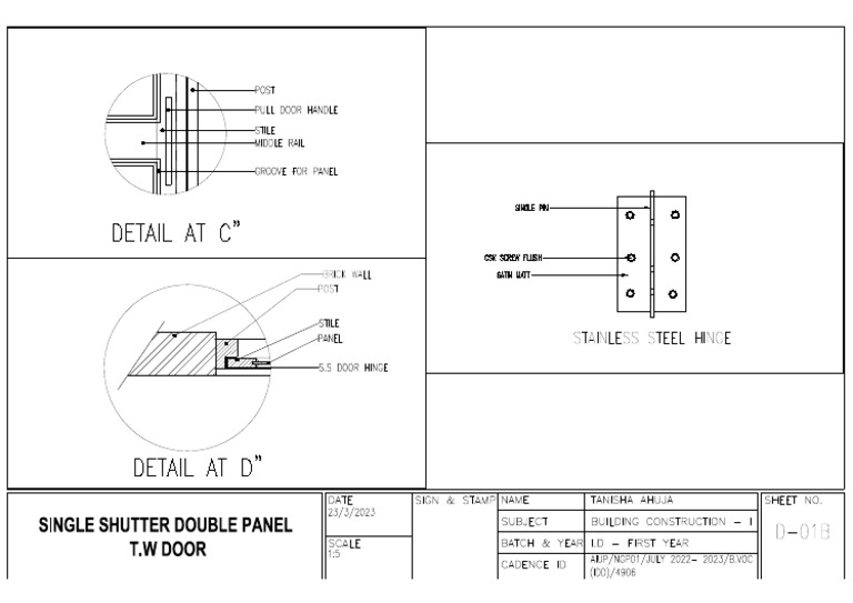 TANISHA Single Shutter | PDF