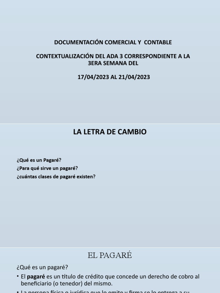 El Pagaré | PDF | Pagos | Pagaré
