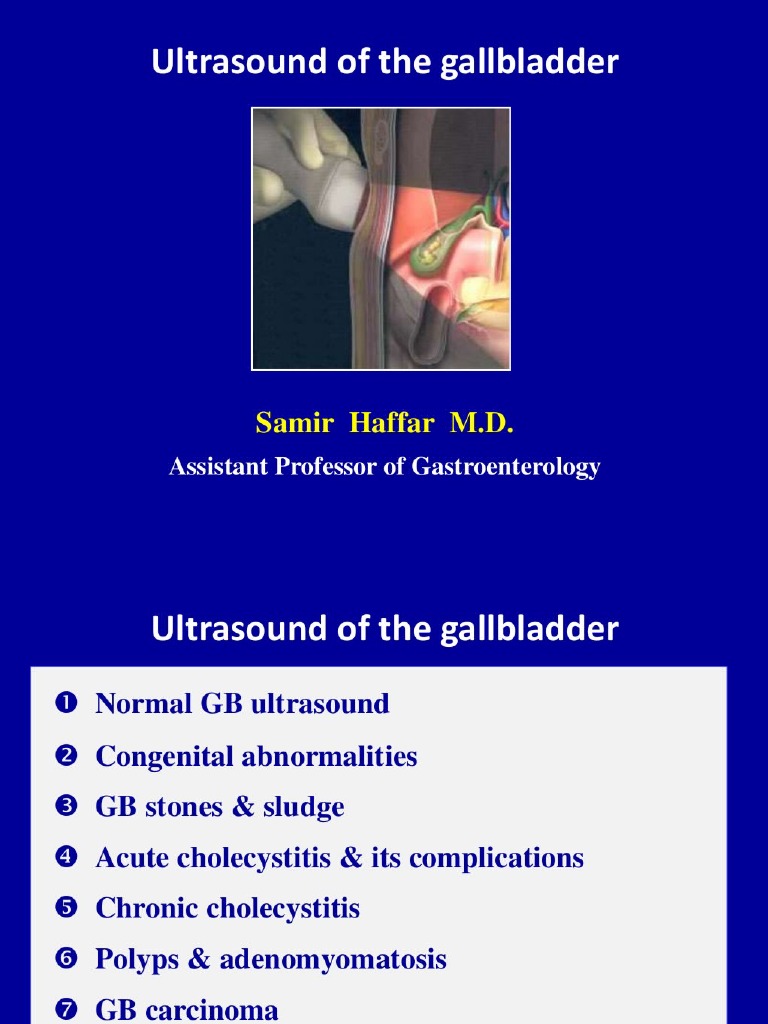 Ultrasound of The Gallbladder | PDF