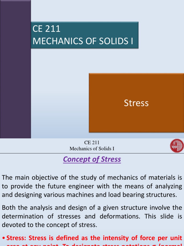 Stress | PDF | Stress (Mechanics) | Strength Of Materials