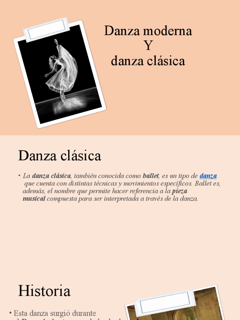 Copia de Danza Moderna y Clásica | PDF | Bailes | Ballet
