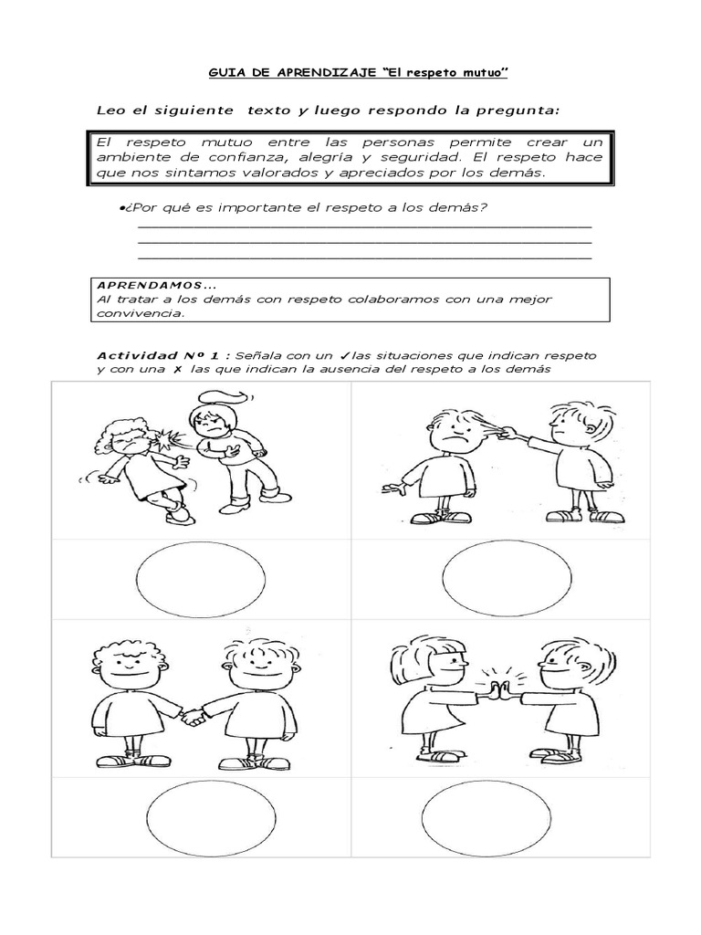 Guia De Respeto Pdf Crecimiento Personal Y Profesional