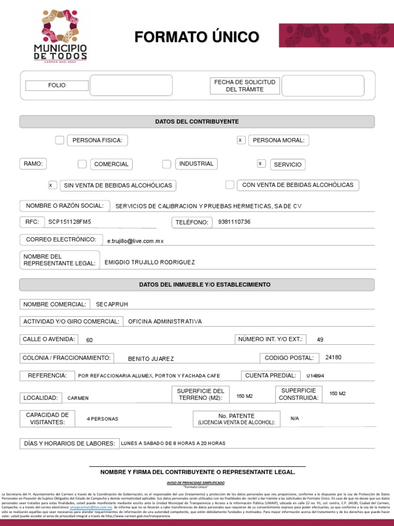 Formato Unico 2022 | PDF | Defensa Civil