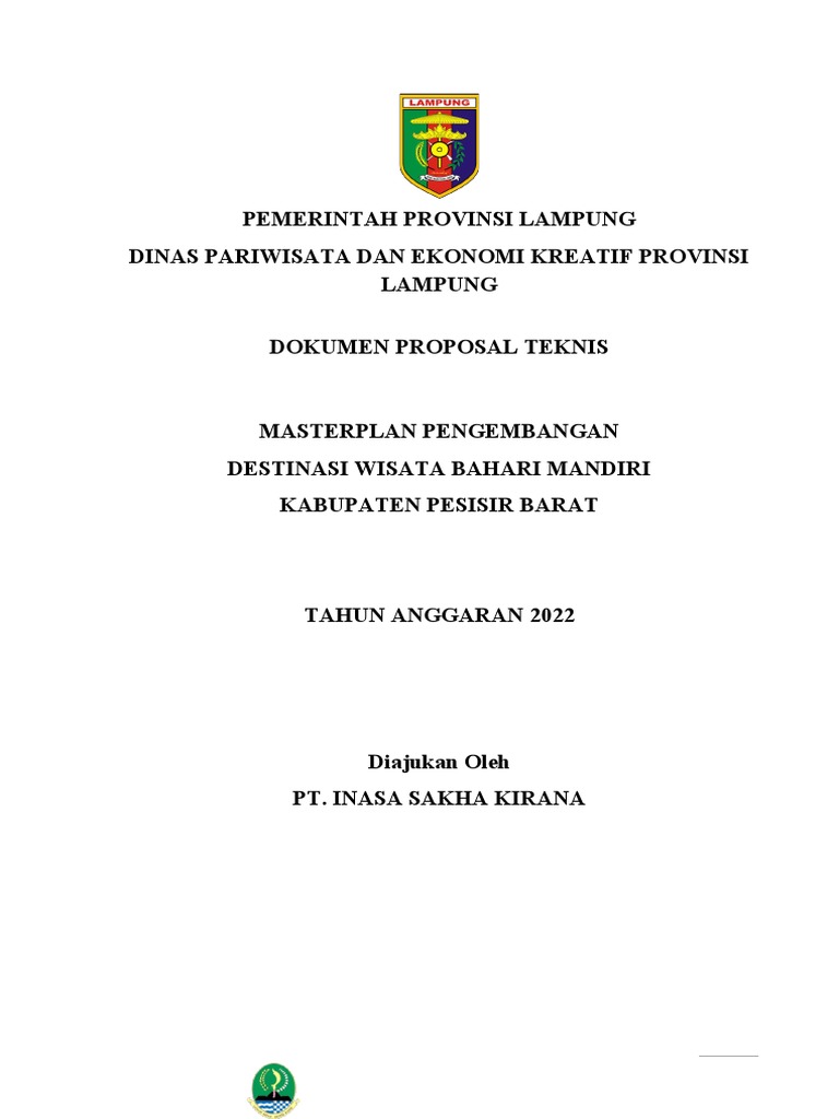 Ustek MASTERPLAN WISATA BAHARI MANDIRI | PDF