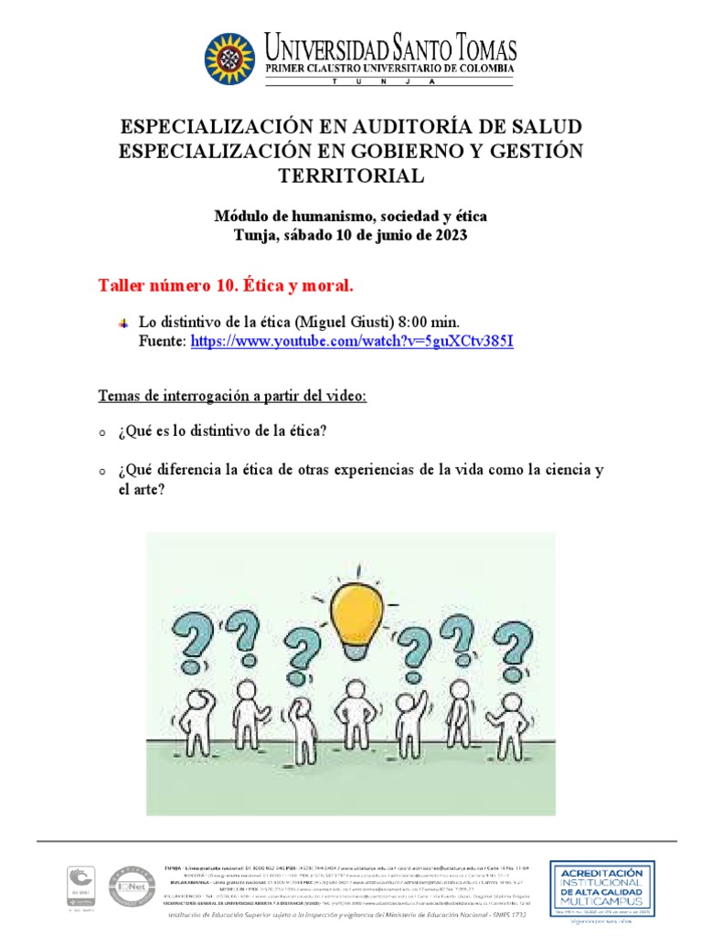 Taller 10 Video Miguel Giusti | PDF