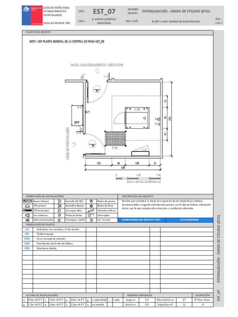 Est - 07 Esterilizacian - Oxido de Etileno (Eto) | PDF | Ventilación (Arquitectura) | Química