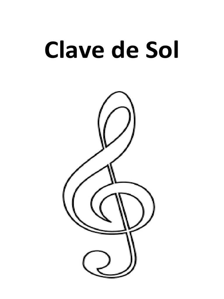Clave de Sol - para Colorir | PDF