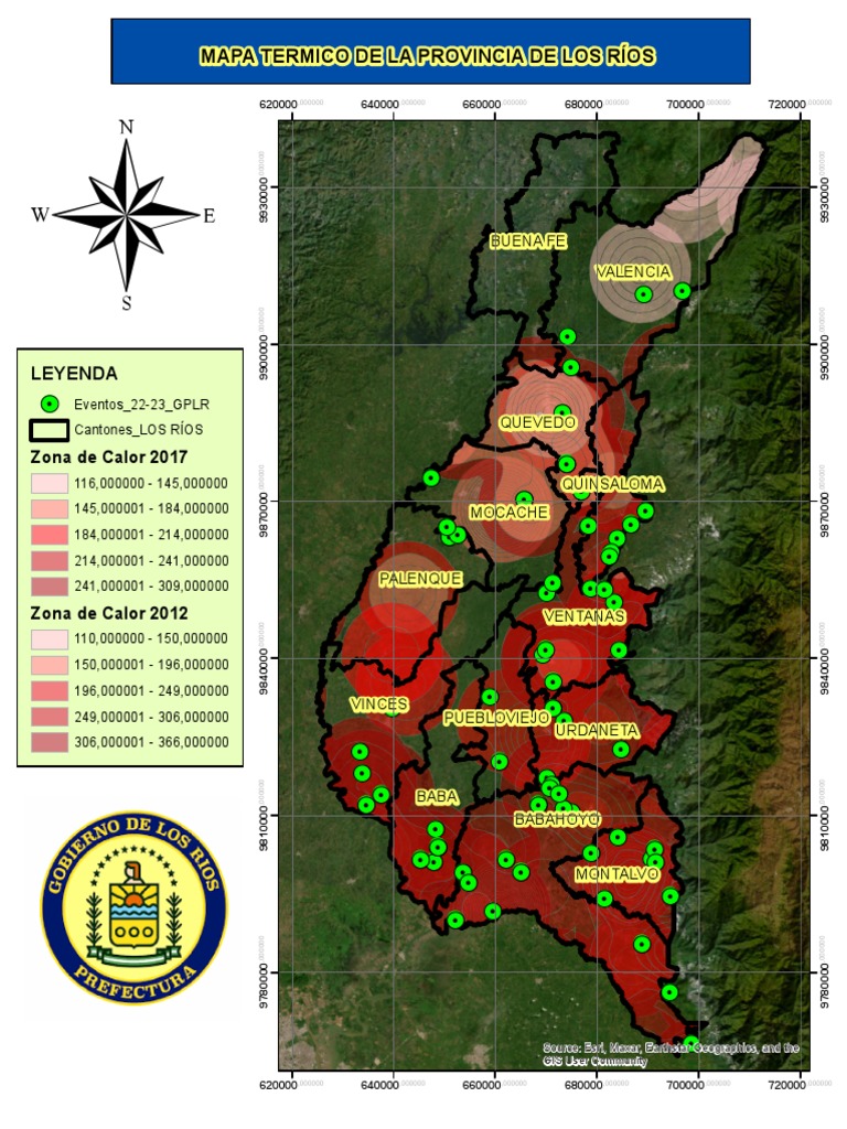 Mapa Termico - Los Rios | PDF
