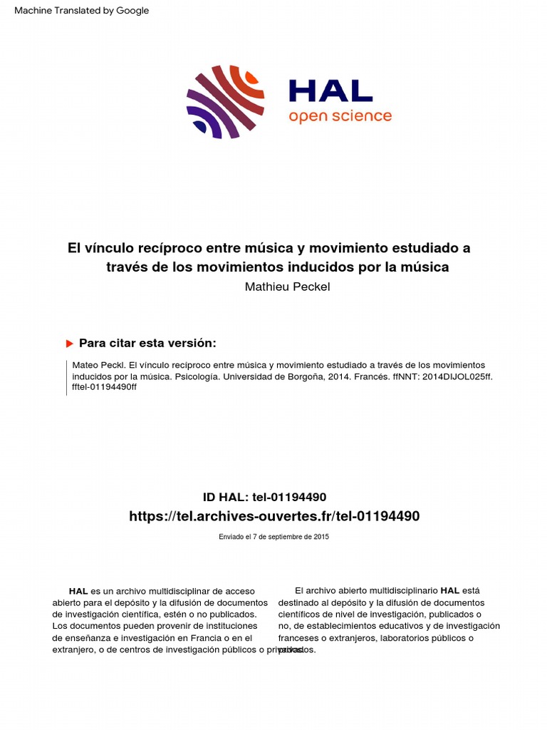 These - A - PECKEL - Mathieu - 2014 (Traducido) | PDF