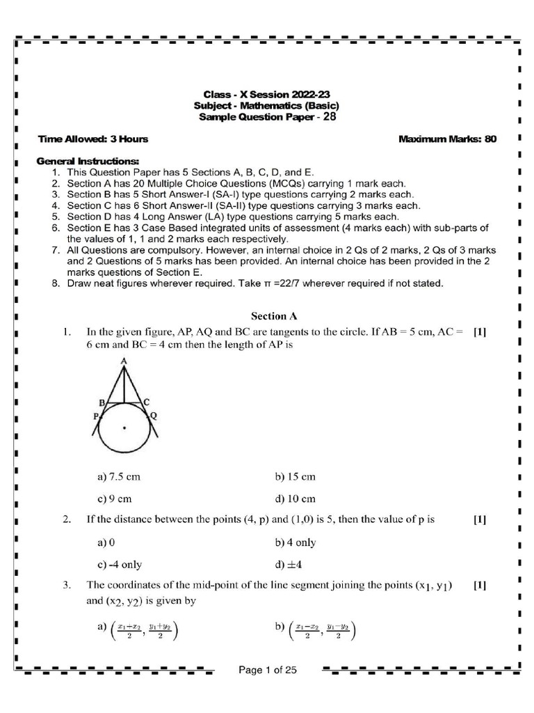 10 Maths Basic | PDF