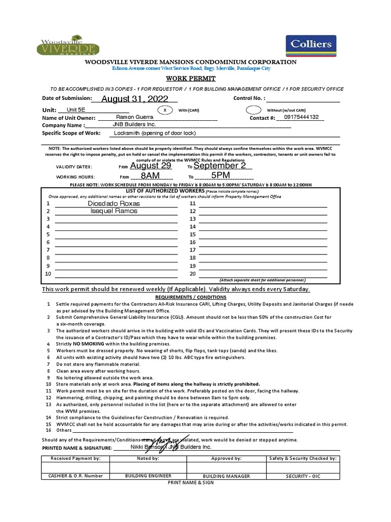 1 Work Permit Supplier | PDF