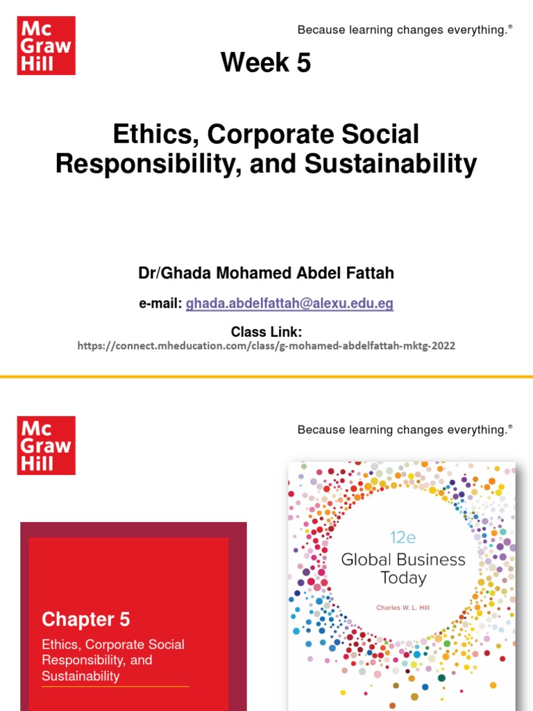 Chapter 5 - Ethics & CSR - Part 1 - MKTG | PDF