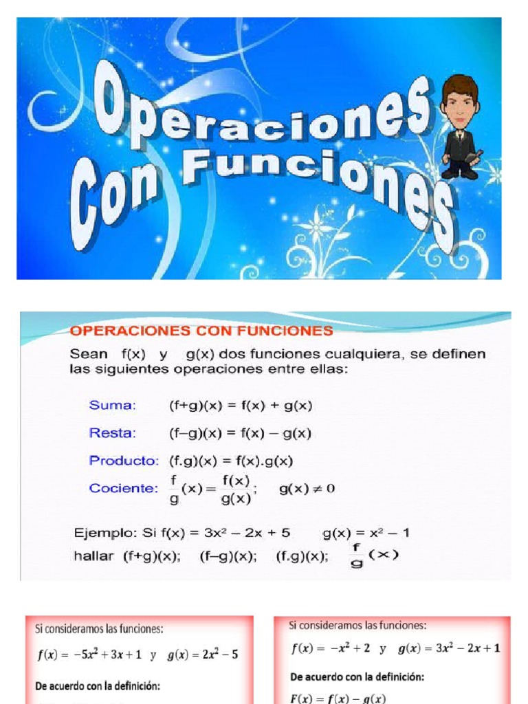 Operaciones Con Funciones | PDF
