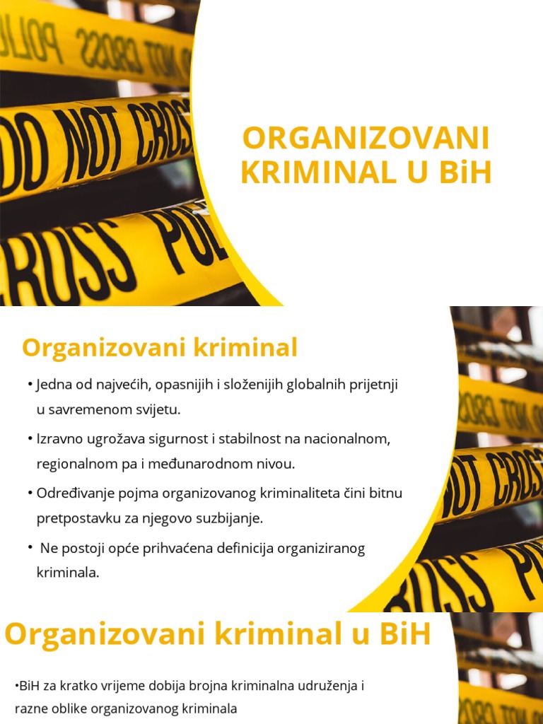Organizovani Kriminal U BiH | PDF