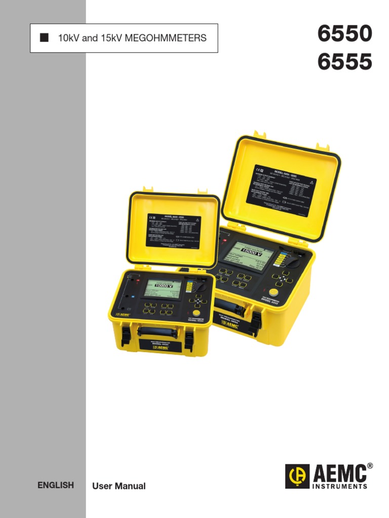 AEMC 6550 6555 Manual | PDF