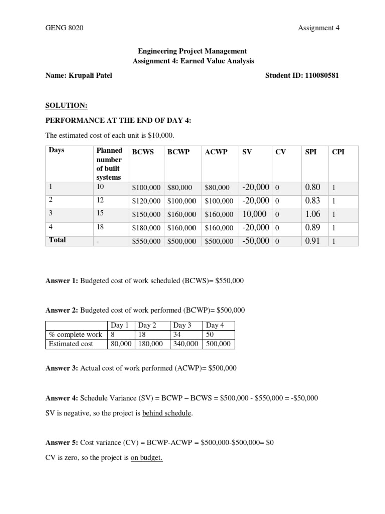 EPM assignment 4 final | PDF