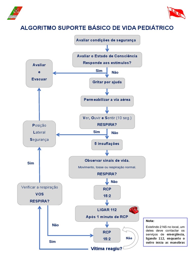 Algoritmo SBV Pediátrico_final | PDF