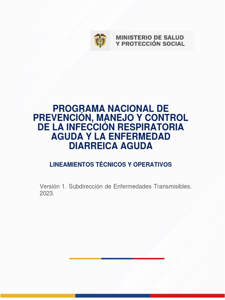 Programa Nacional Ira Eda 2023 | PDF | Organización Panamericana de la Salud | Diarrea