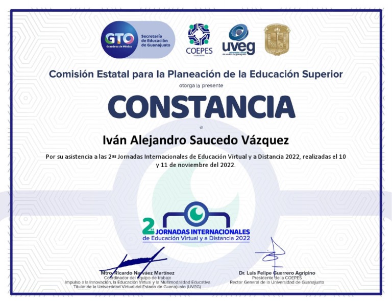 2022 Constancia UVEG | PDF