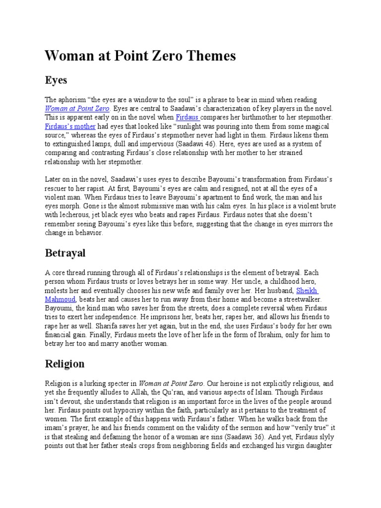 Woman at Point Zero Material | PDF