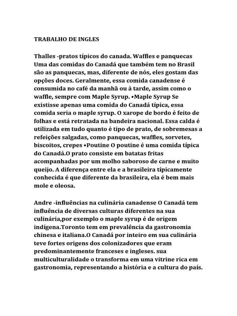 Trabalho de Ingles-2 | PDF