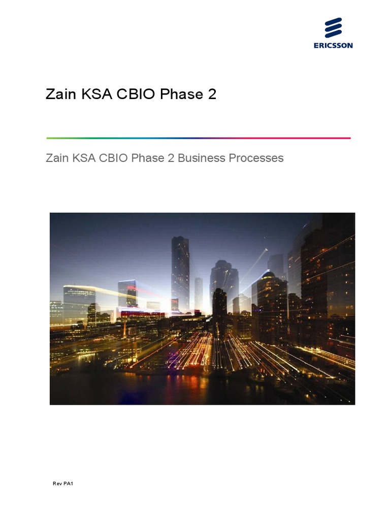 Zain KSA CBIO Phase 2 Business Process Design Document DRAFT Release ...