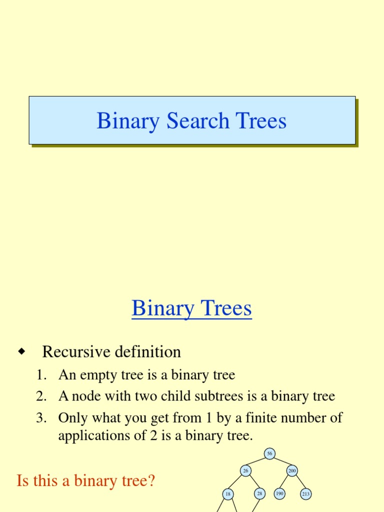 Binary Search Trees | PDF | Algorithms And Data Structures | Computer Data Binary Search Trees | PDF | Algorithms And Data Structures | Computer Data