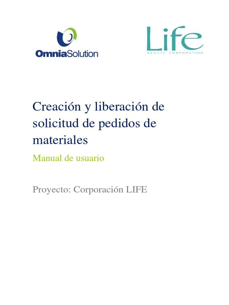Manual Solped: Creación y Liberación | PDF
