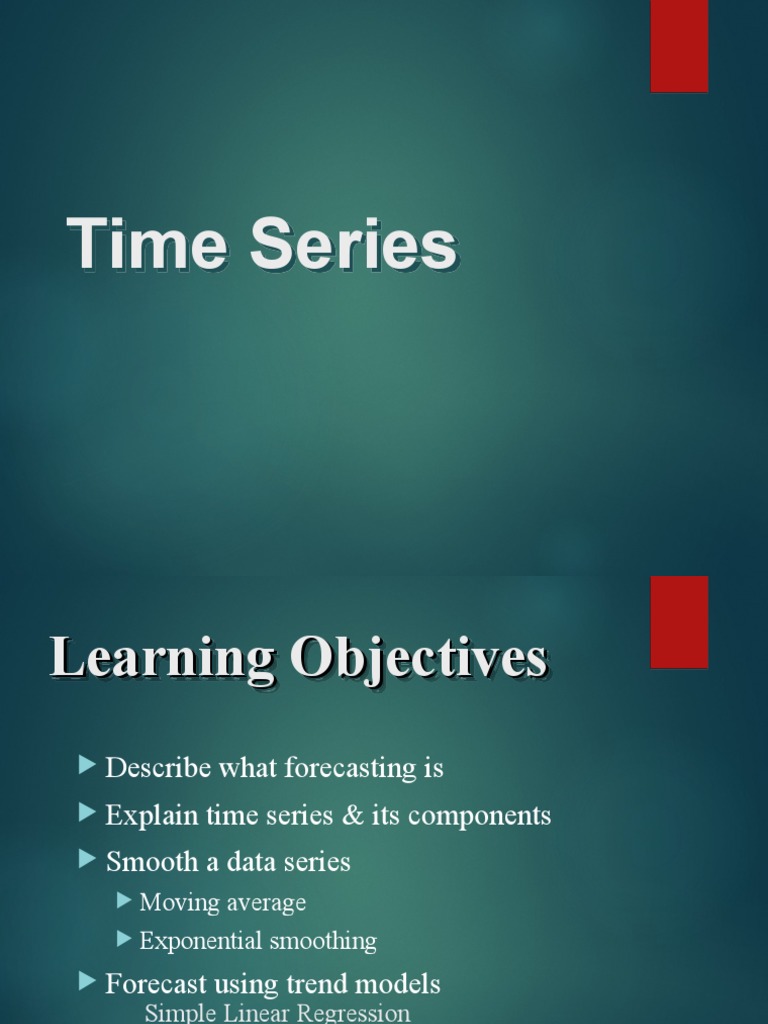 Unit 7 Time Series Pdf Forecasting Time Series