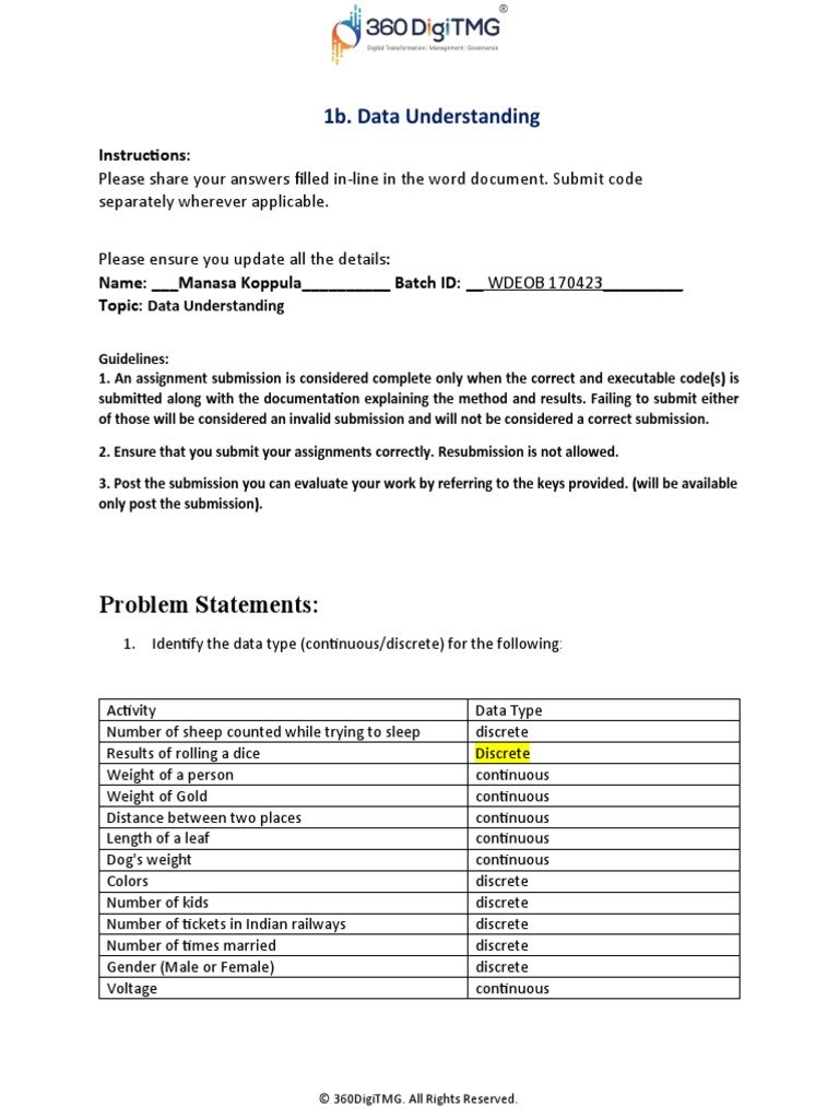 1b.data Understanding | PDF