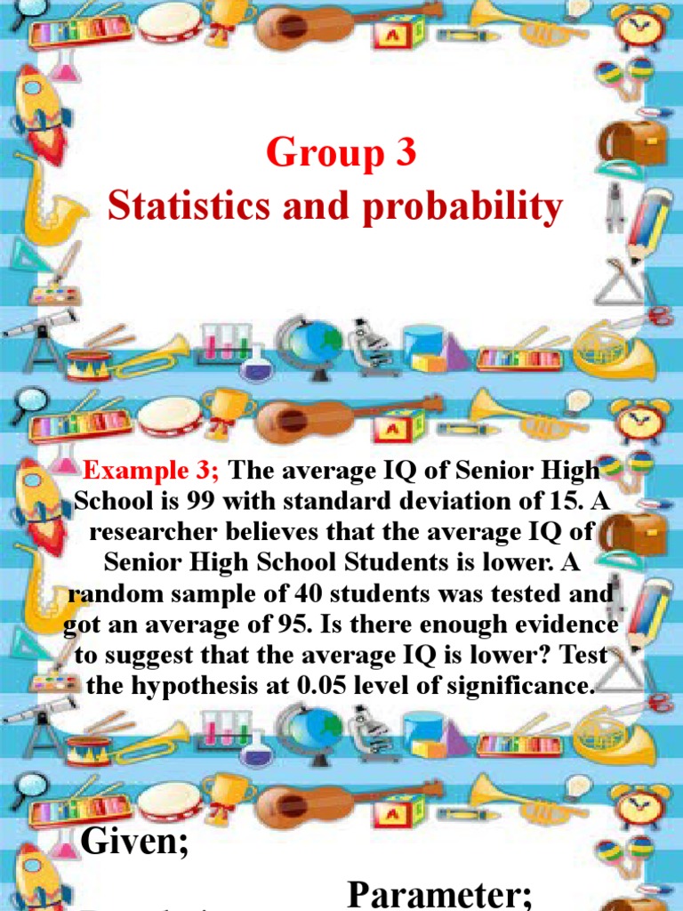Group 3: Statistics and Probability | PDF