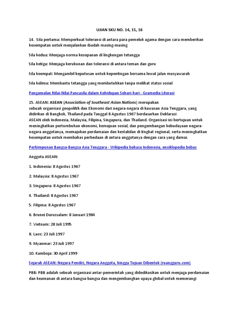 Ujian Sku No 14, 15, 16 | PDF