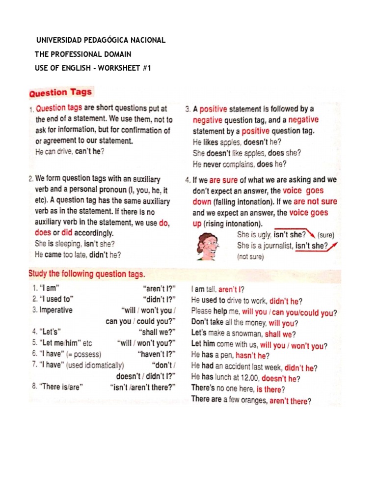 Use of English - Worksheet #1 | PDF