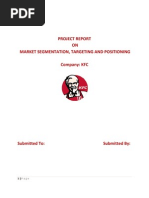 KFC Target Market and Segmentation Analysis | PDF | Market Segmentation ...