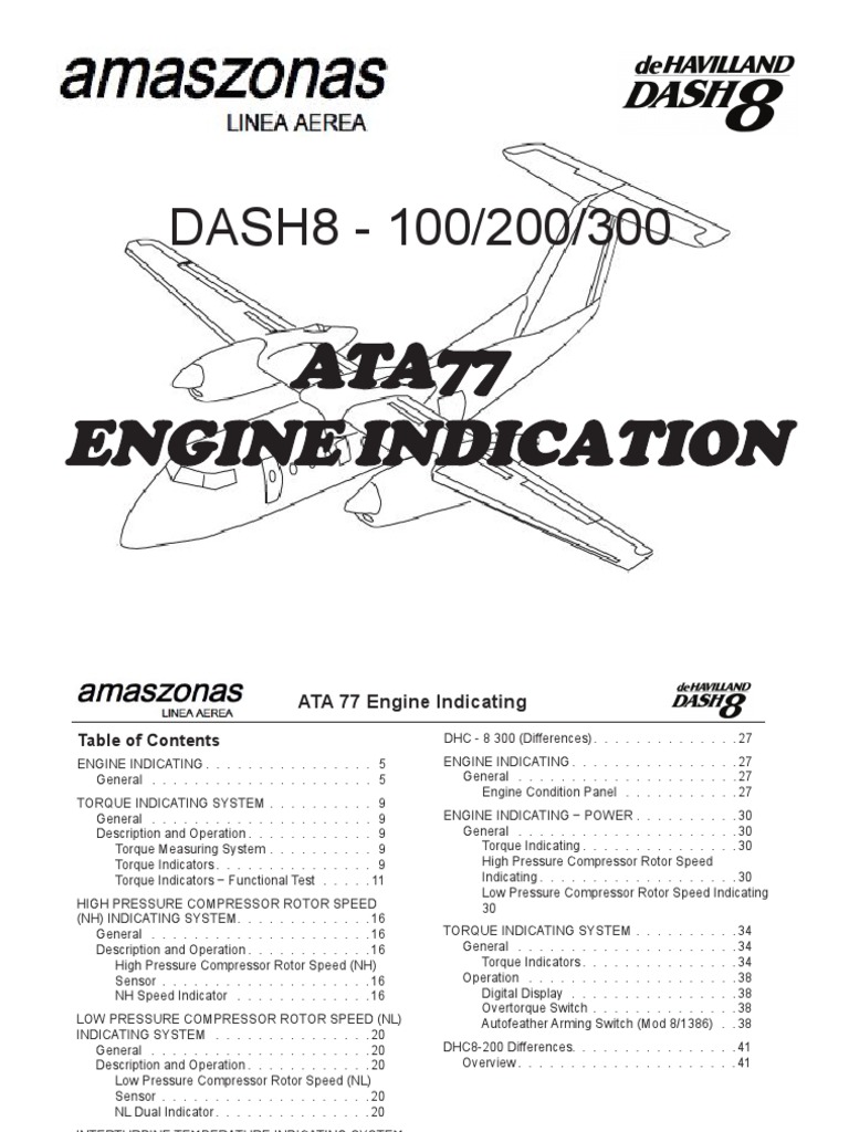 D8 ATA 77 Engine Indication | PDF | Alternating Current | Switch