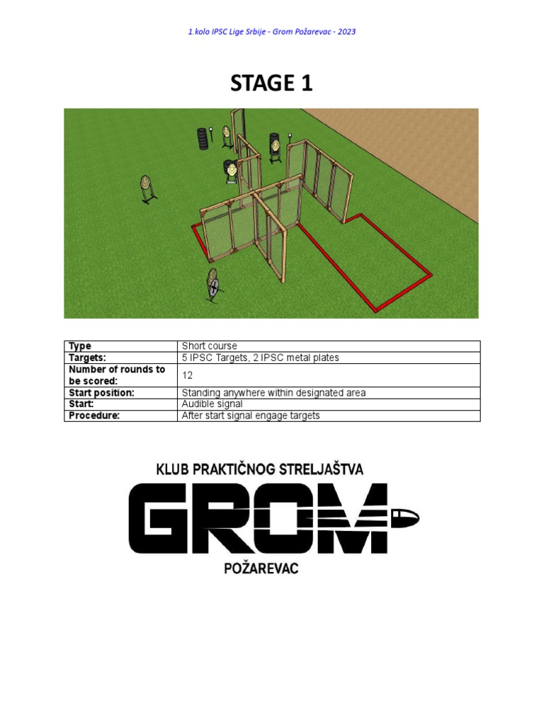 2023 IPSC Serbia League Stages | PDF
