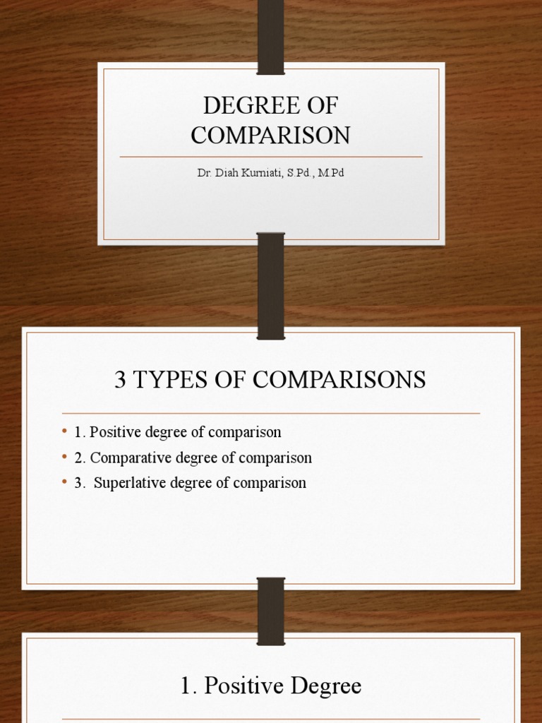 Degree of Comparison | PDF