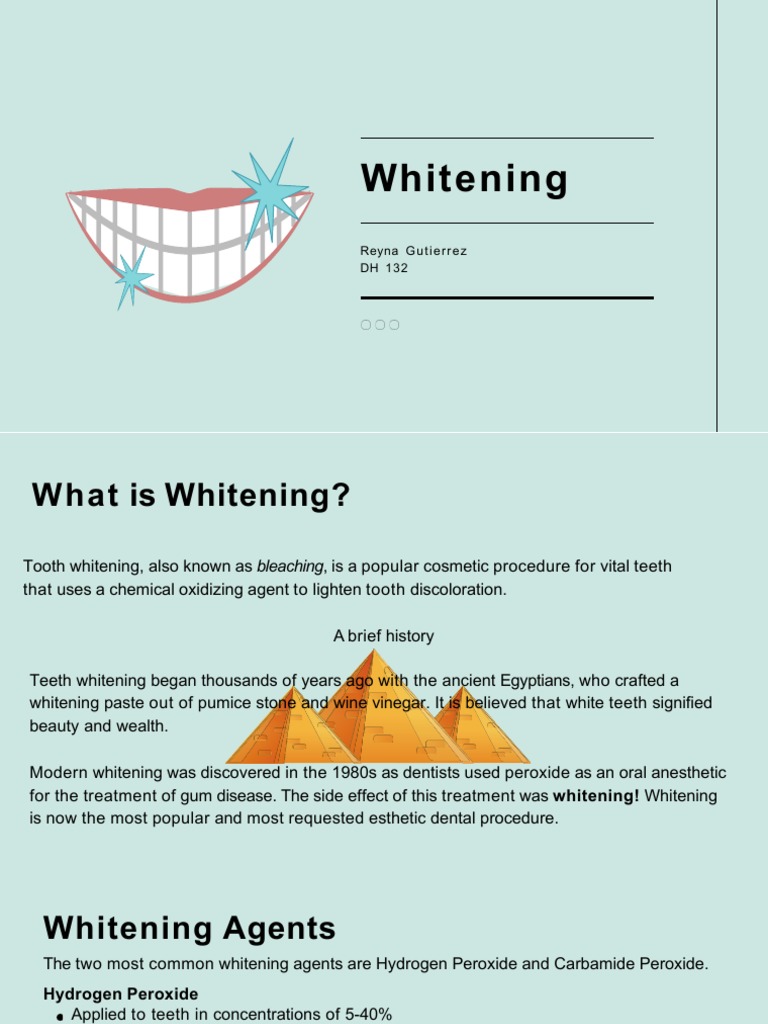 Whitening Reyna Gutierrez | PDF | Health Sciences | Medical Specialties